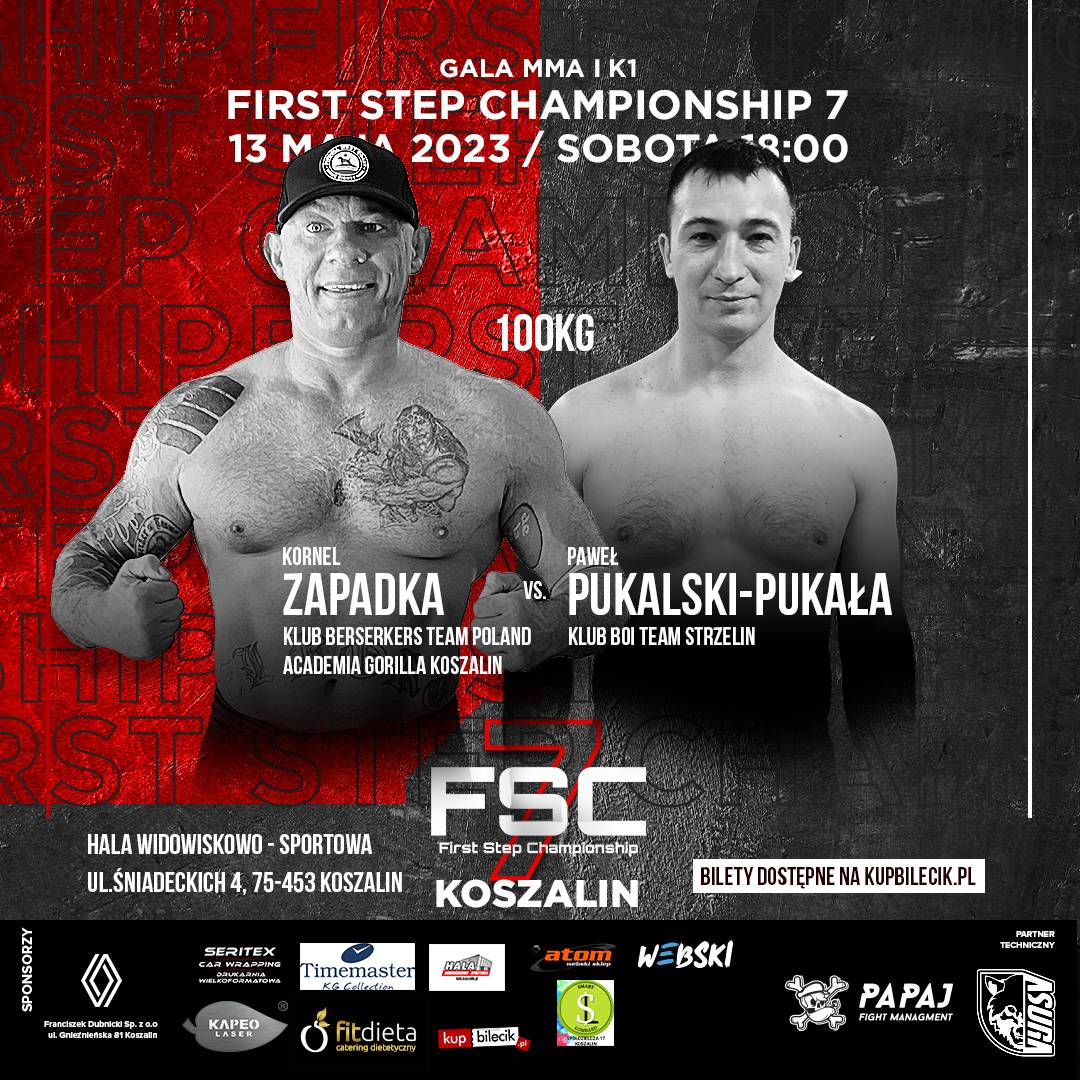 Paweł Pukalski-Pukała przeciwnikiem Kornela Zapadki w walce w BJJ na ...